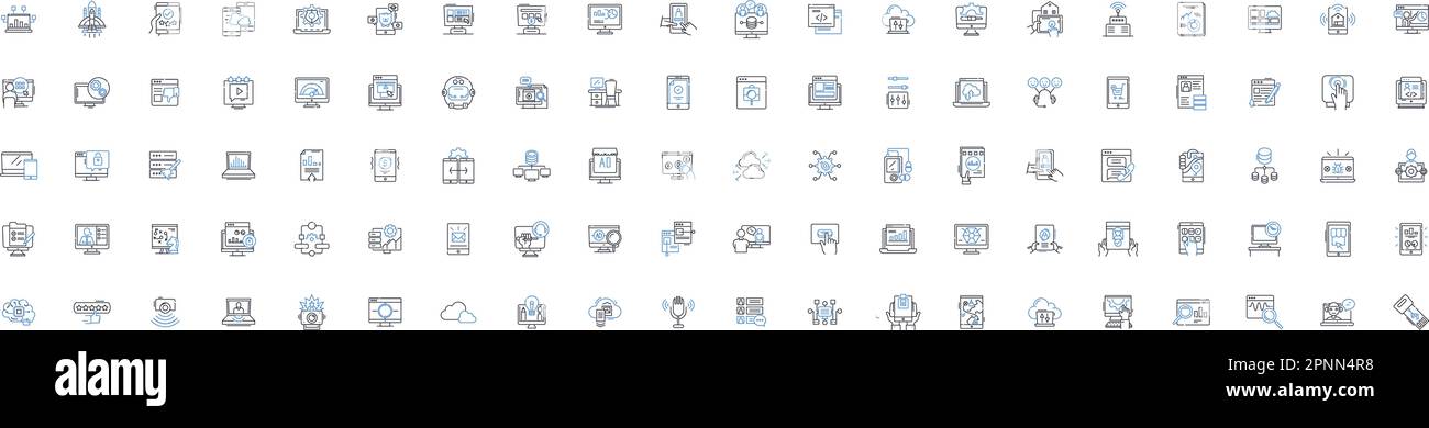 Apparatus line icons collection. Device, Equipment, Machine, Gadget ...