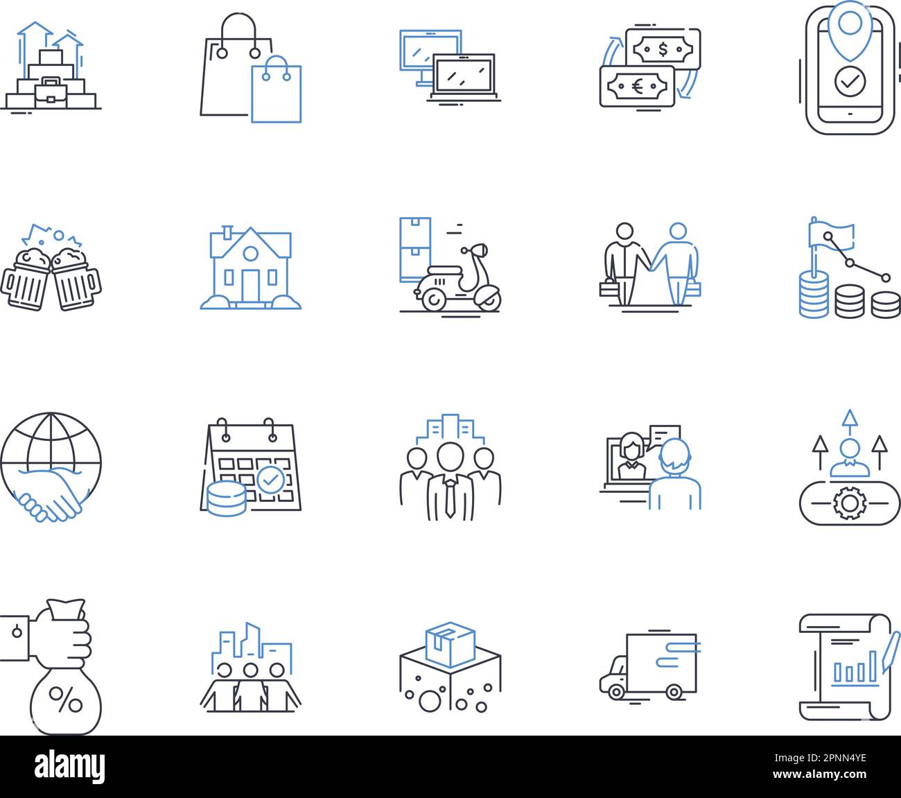 Futures markets line icons collection. Derivatives, Hedging ... Futures markets line icons collection. Derivatives, Hedging ...