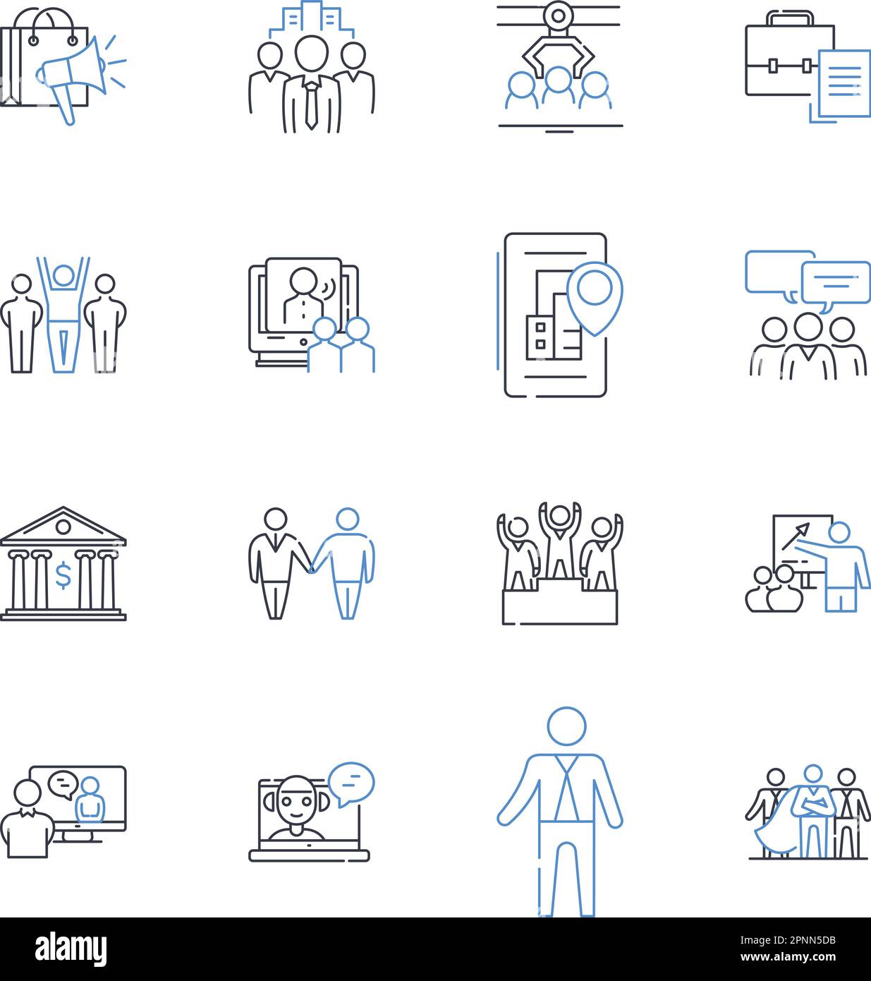 Trading activity line icons collection. Stocks, Commodities, Currencies ...