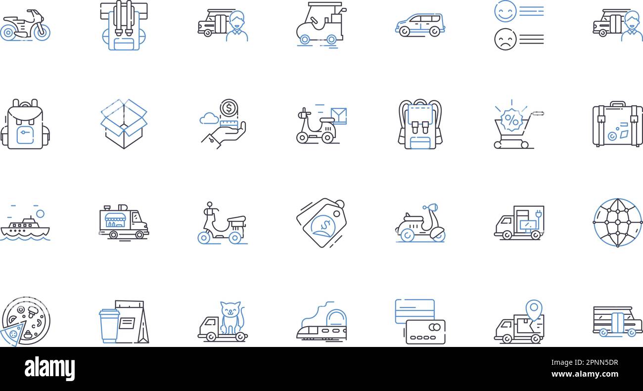Warehouse operations line icons collection. Inventory, Logistics ... Warehouse operations line icons collection. Inventory, Logistics ...