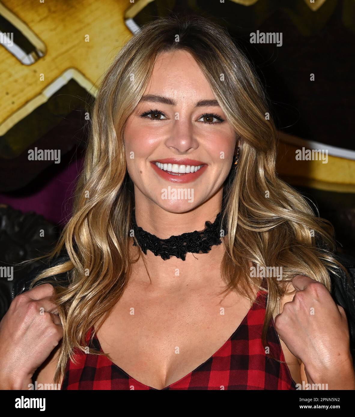 Hassie Harrison arriving at “Quasi” Los Angeles premiere held at the ...