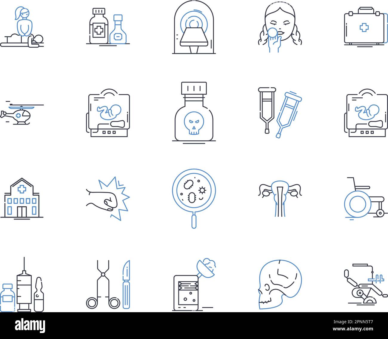 Health review line icons collection. Wellness, Fitness, Nutrition ...