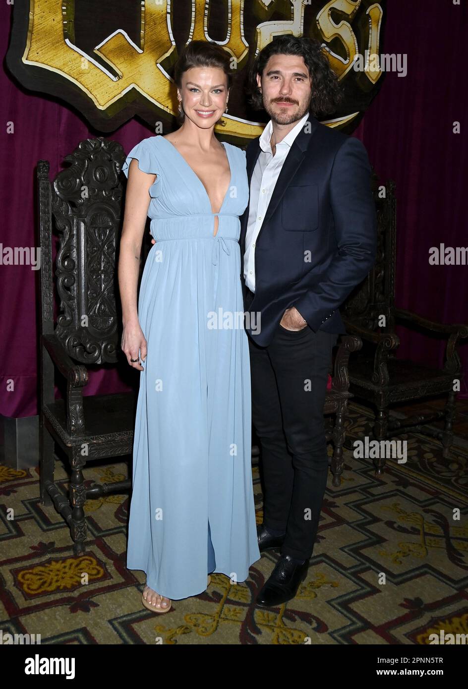 Adrianne Palicki and Tobias Hernandez arriving at “Quasi” Los Angeles ...