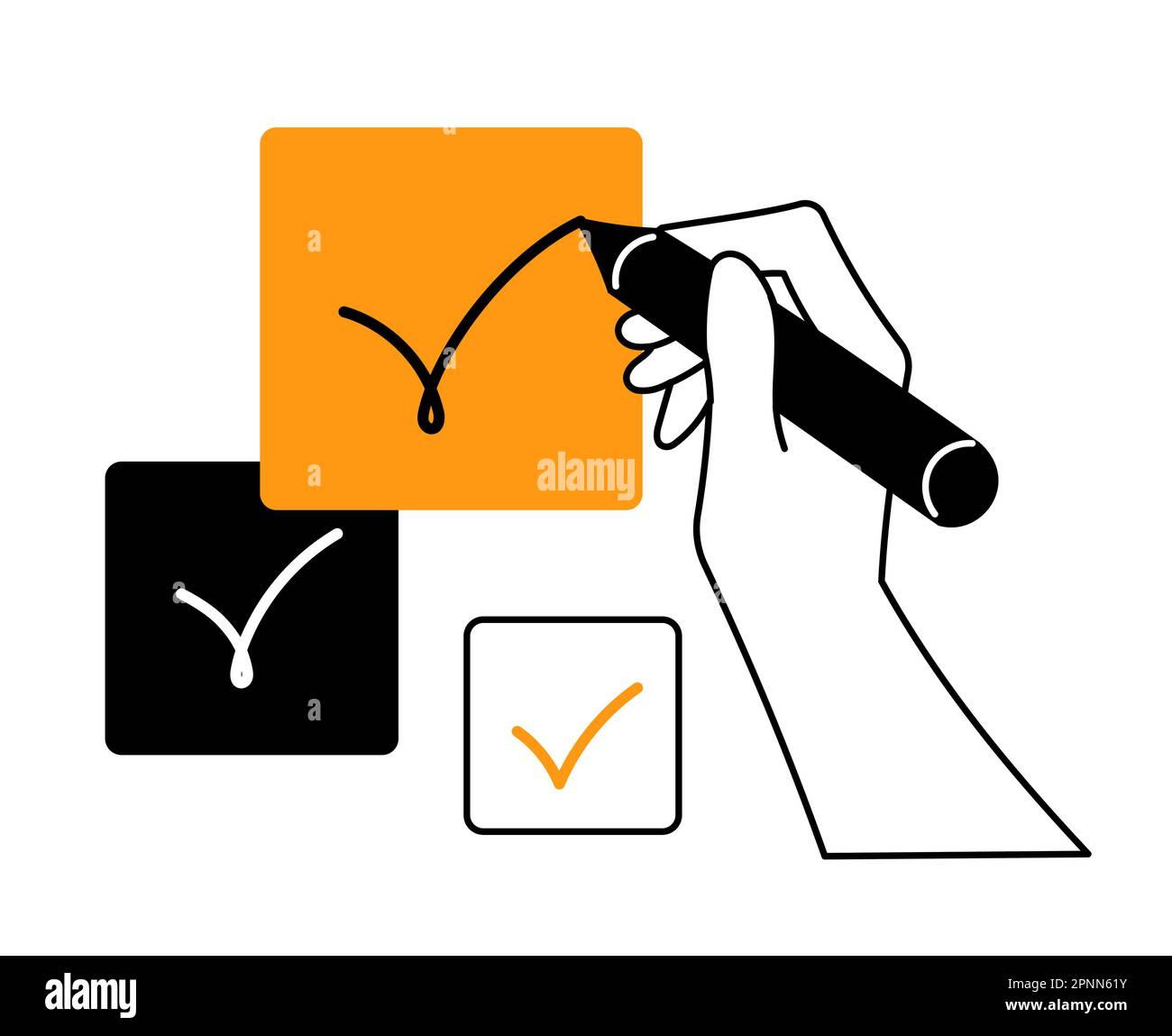 Vote ticks Cut Out Stock Images & Pictures - Alamy