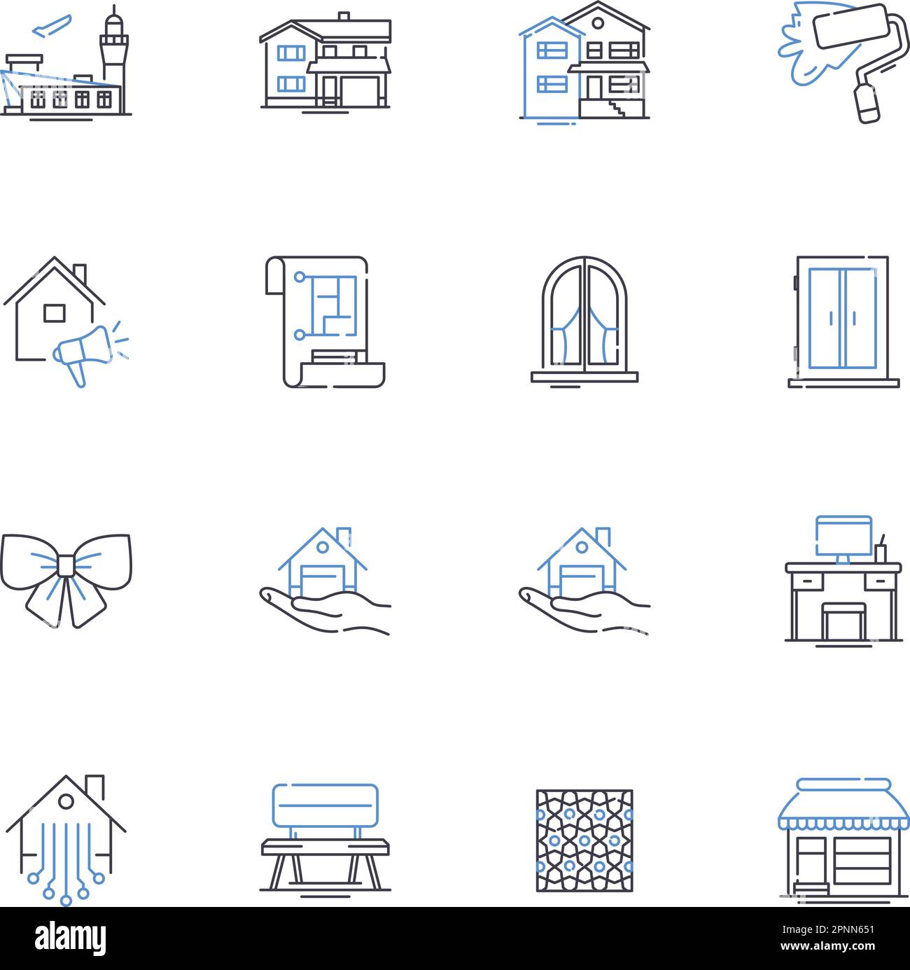 Repurposing Line Icons Collection Upcycling Conversion Reuse