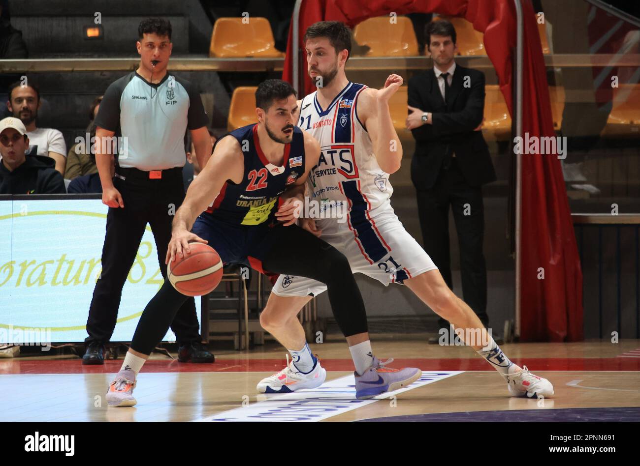 Rei Pullazi (Urania Milano) thwarted by Alessandro Panni (Fortitudo ...