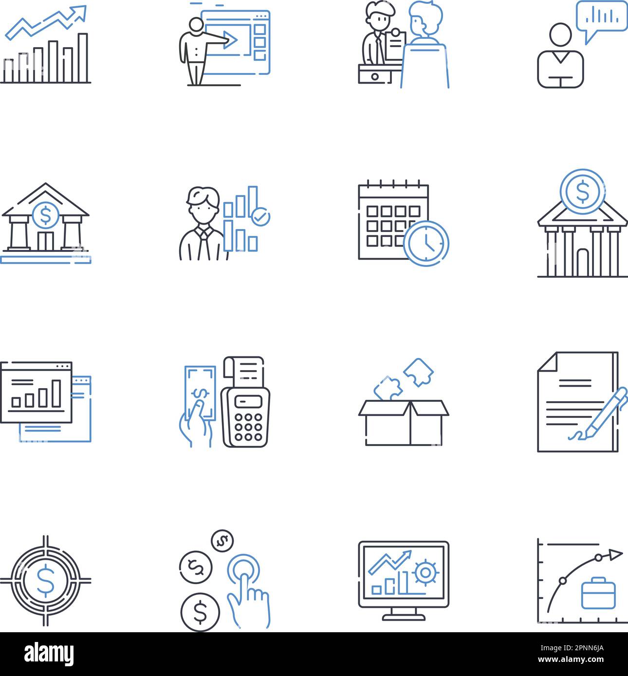 Financial Forecasting line icons collection. Projection, Estimate ... Financial Forecasting line icons collection. Projection, Estimate ...