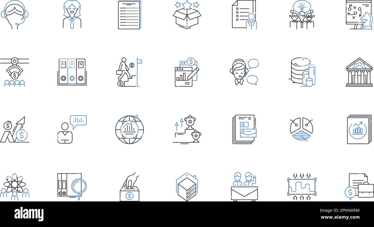 Wealth gains line icons collection. Prosperity, Fortune, Abundance ...