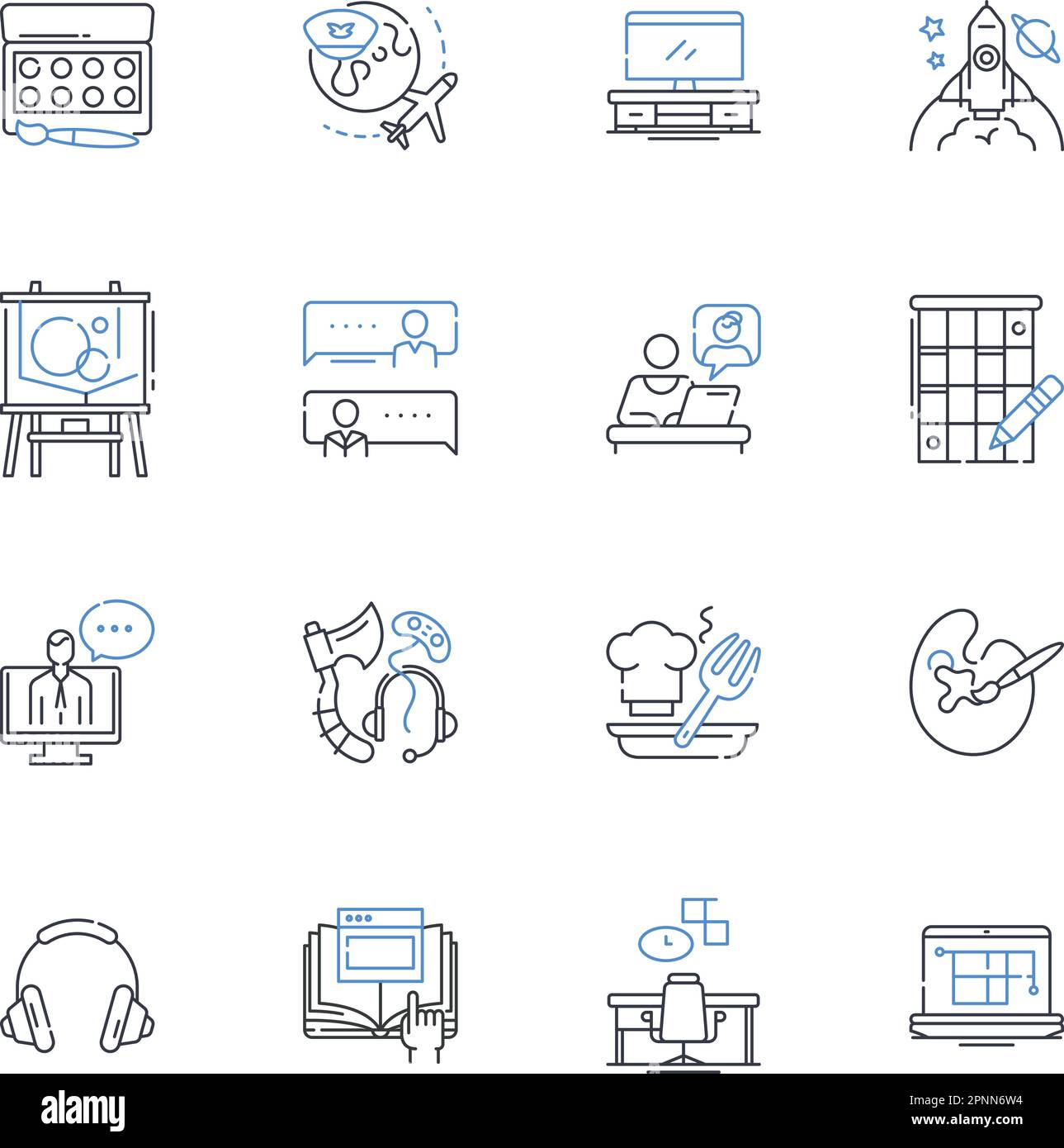 Flexibility line icons collection. Suppleness, Elasticity, Adaptability ...