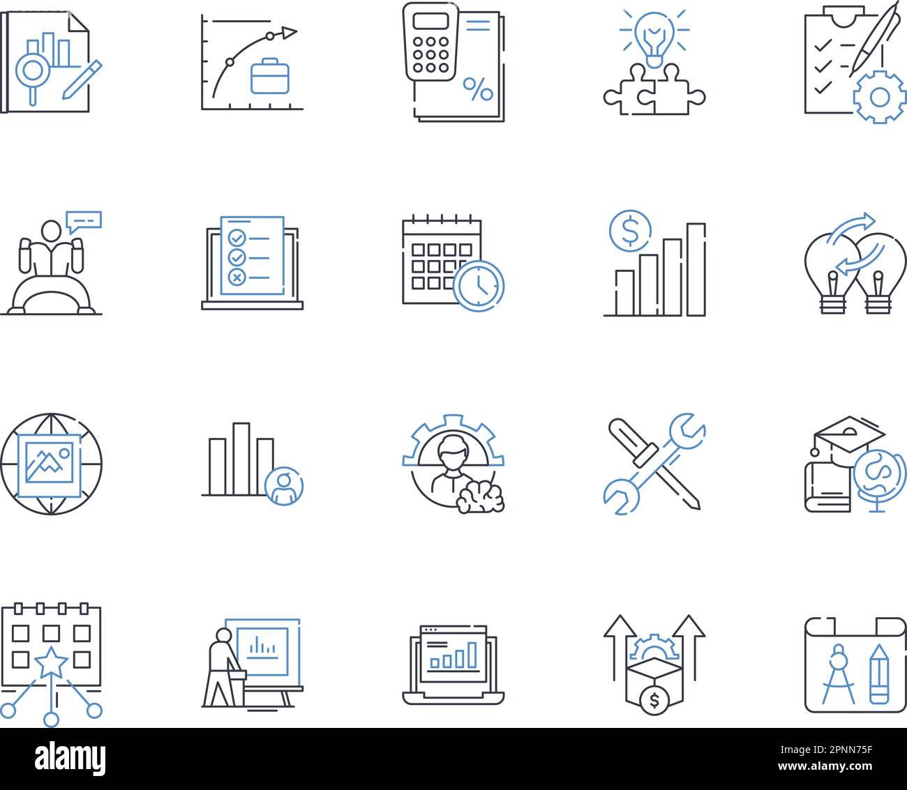 Multinational enterprise line icons collection. Globalization ... Multinational enterprise line icons collection. Globalization ...