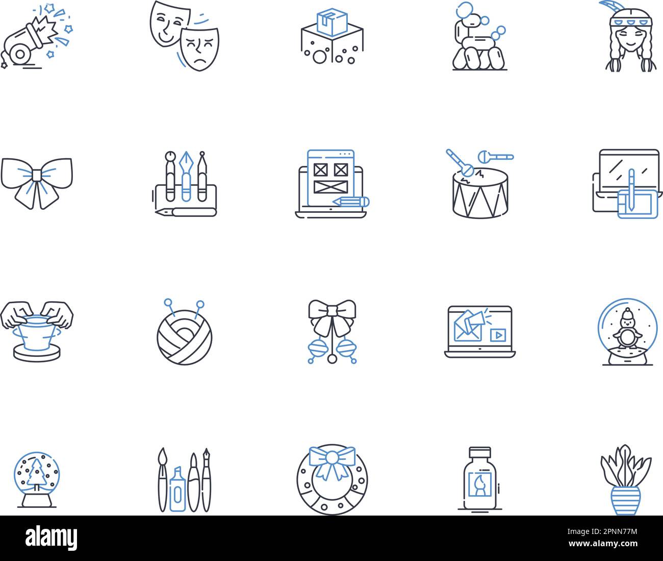 Inspired line icons collection. Motivated, Creative, Imaginative ...