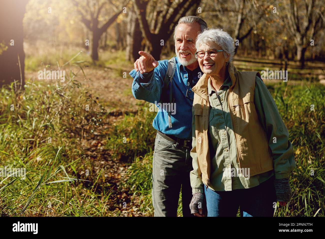 Taking the scenic route to retirement. a happy senior couple exploring ...
