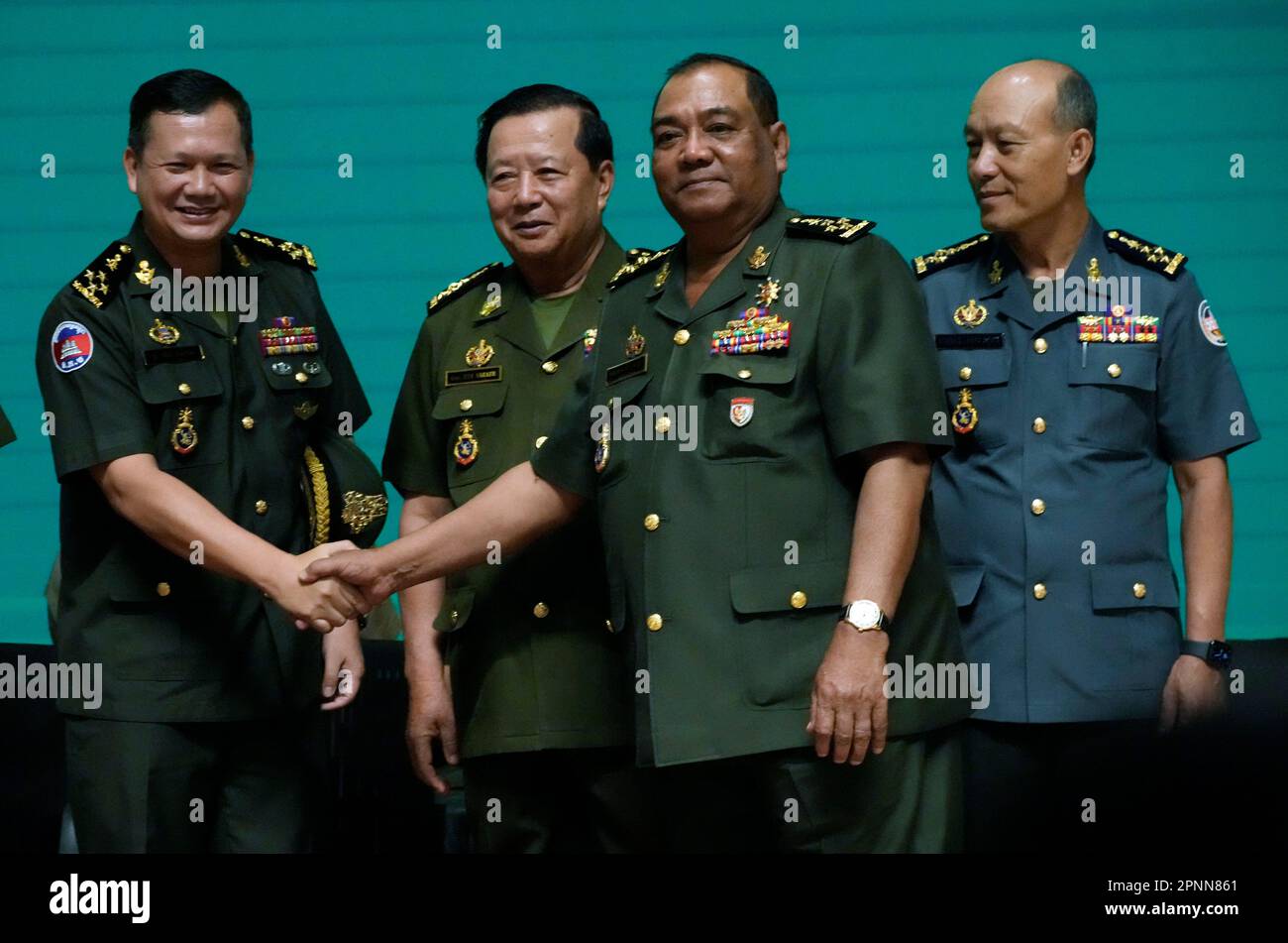 Cambodian army chief Hun Manet, a son of Cambodian Prime Minister Hun ...