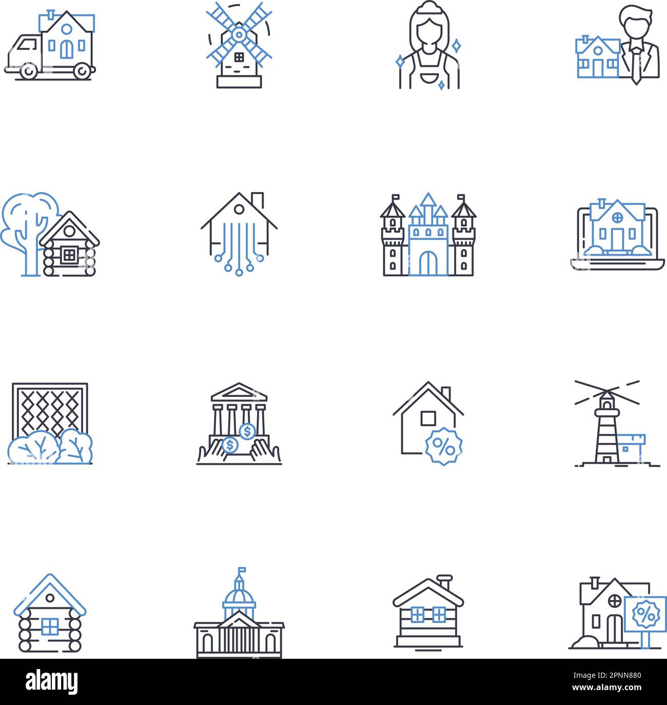 Assembly business line icons collection. Manufacturing, Production ... Assembly business line icons collection. Manufacturing, Production ...