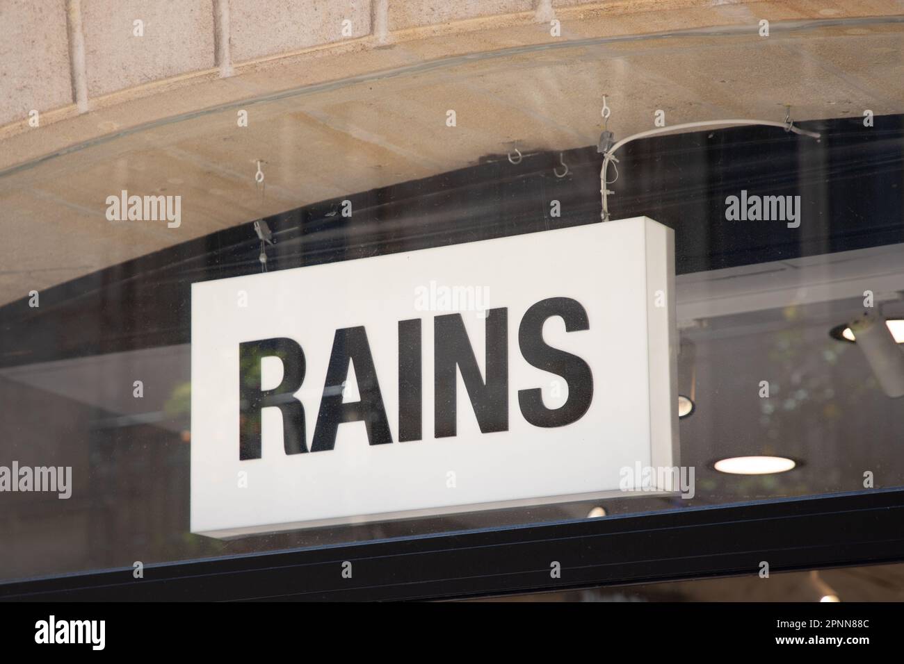 Bordeaux , Aquitaine France - 04 17 2023 : rains logo brand and text ...