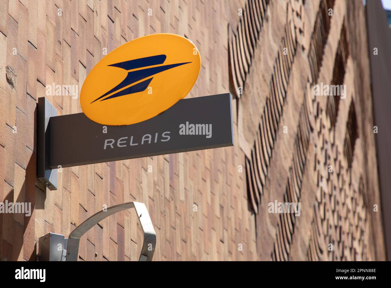 Bordeaux , Aquitaine France - 04 17 2023 : la poste relais text sign ...