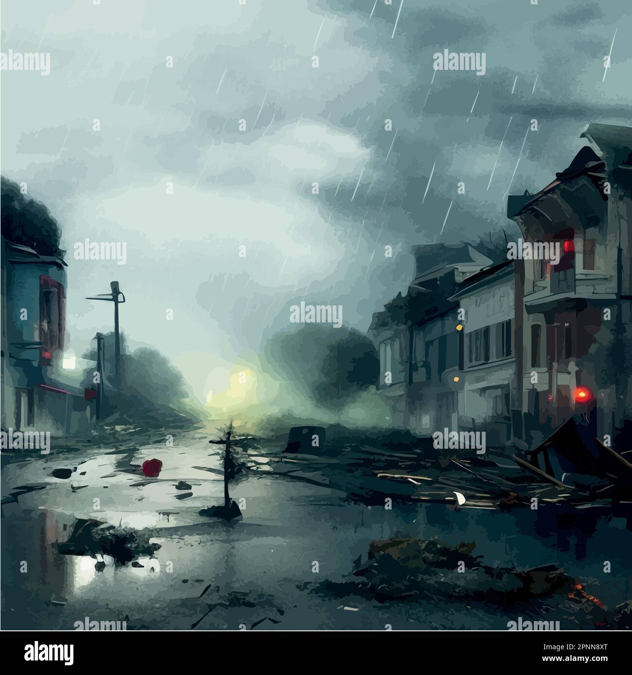 After tornado Stock Vector Images - Alamy