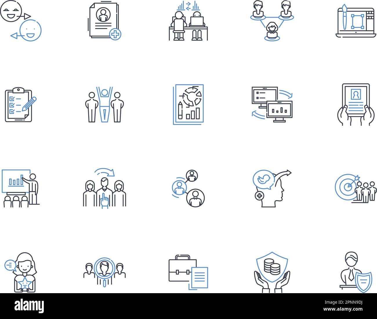 Innovation Approach Line Icons Collection Experimentation Creativity