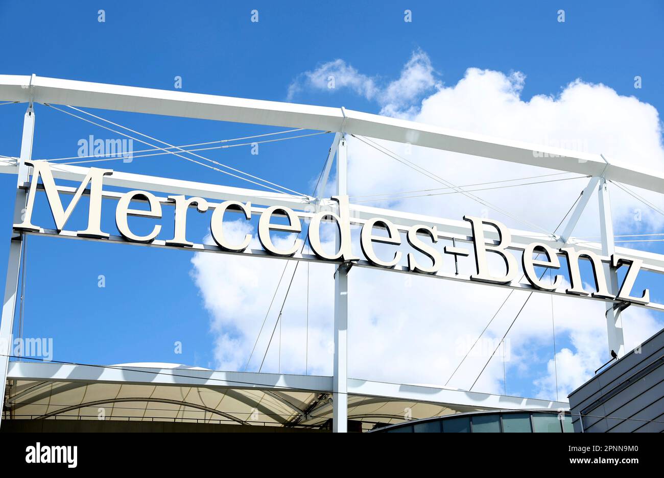 Mercedes-Benz Arena, a home stadium of a German football team VfB ...