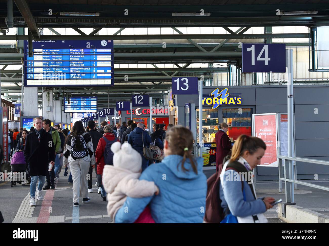 Stuttgart Hauptbahnhof, Stuttgart central station, is pictured in ...