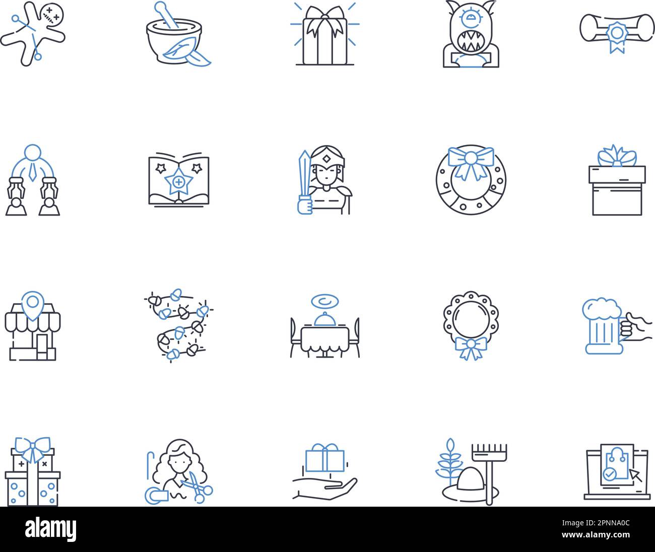 Artistic enterprise line icons collection. Expression, Creativity ...