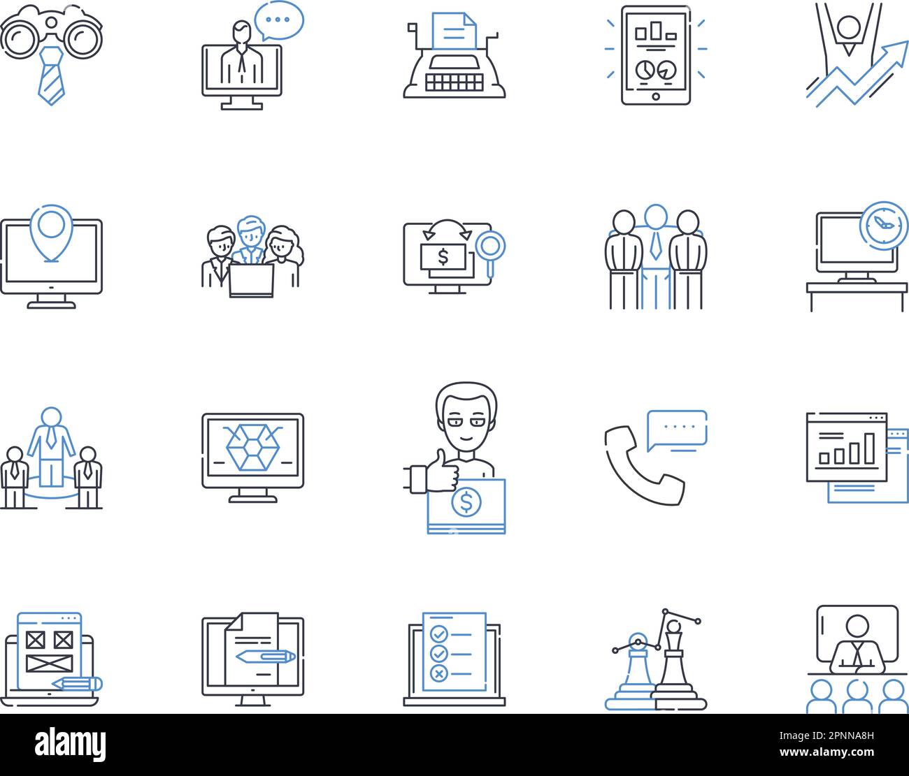 Experience and know-how line icons collection. Proficiency, Expertise ...