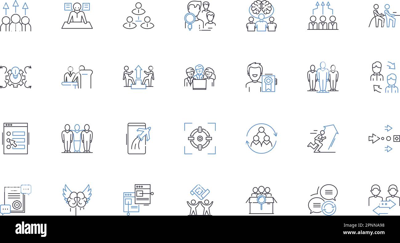 Commercial enterprise line icons collection. Profitability, Marketing ... Commercial enterprise line icons collection. Profitability, Marketing ...