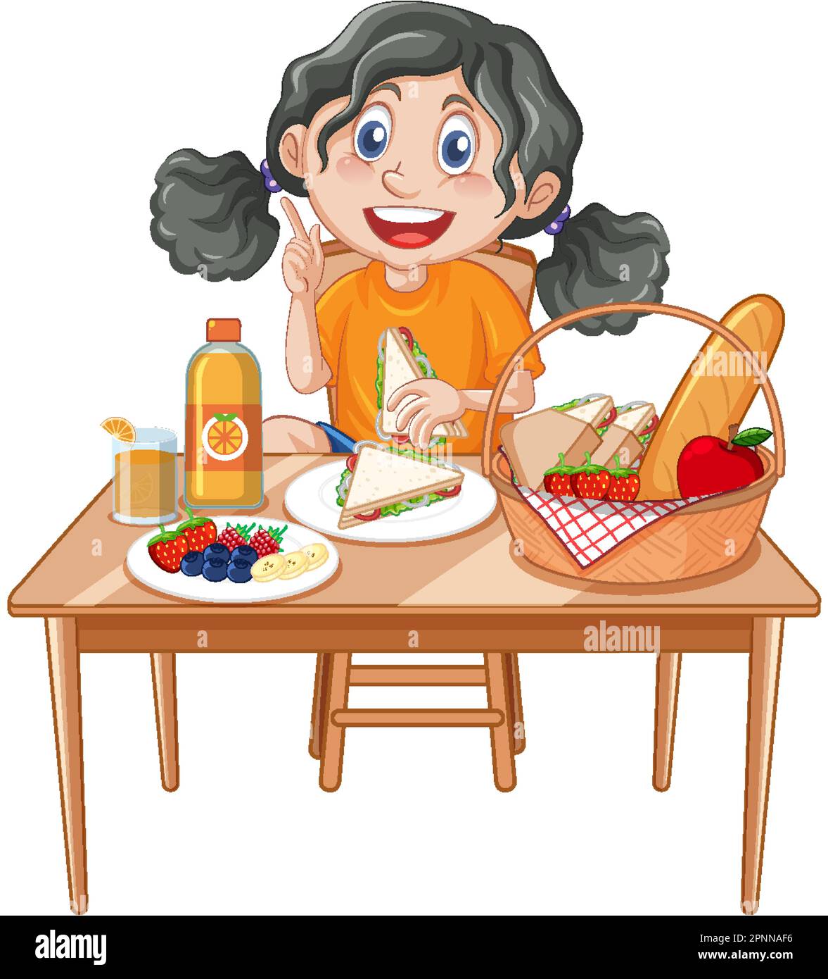 Enjoying Food Clip Art