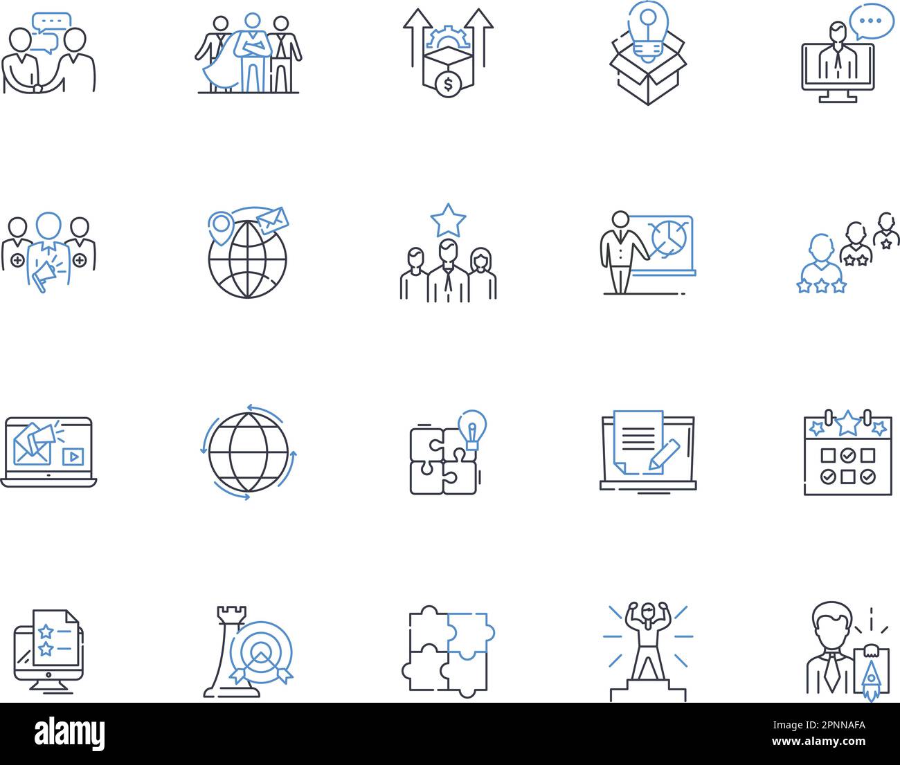 Campaign line icons collection. Election, Advertisement, Politics ...