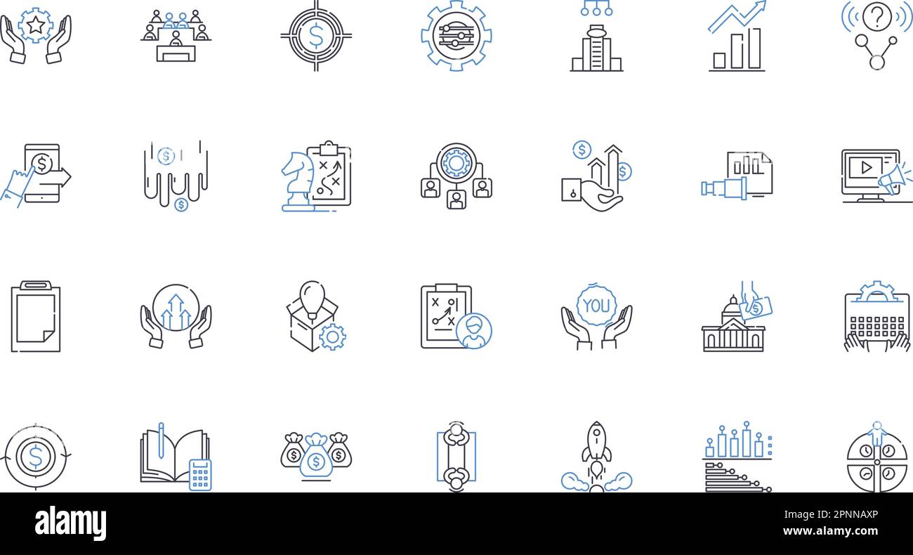Cloud Data Line Icons Collection Storage Backup Security Scalability Accessibility