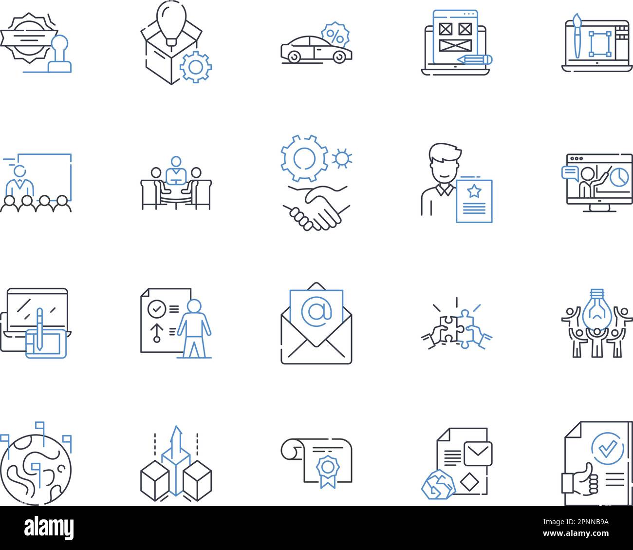Lead research line icons collection. Prospecting, Analysis ... Lead research line icons collection. Prospecting, Analysis ...