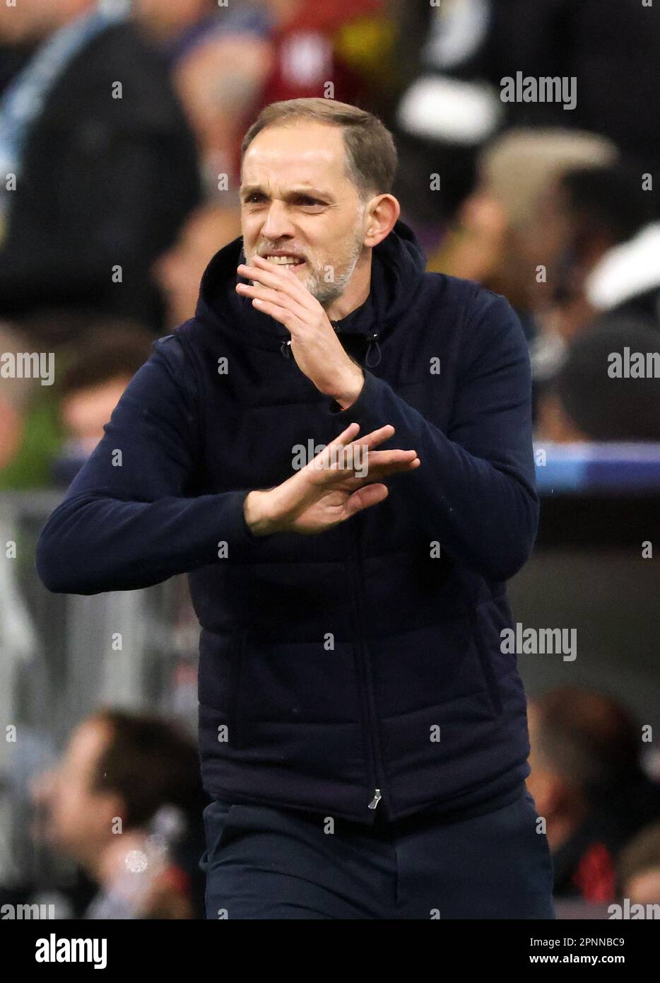 Coach Thomas Tuchel of Bayern Muenchen FC Bayern MŸnchen- Manchester ...