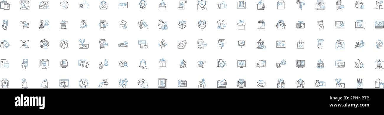 Grocery store line icons collection. Fresh, Organic, Produce ...