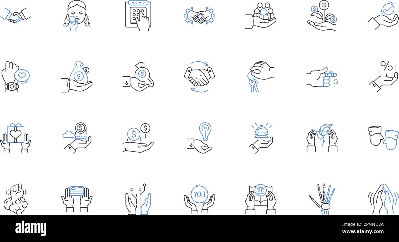 Evolvement line icons collection. Advancement, Growth, Transformation ...