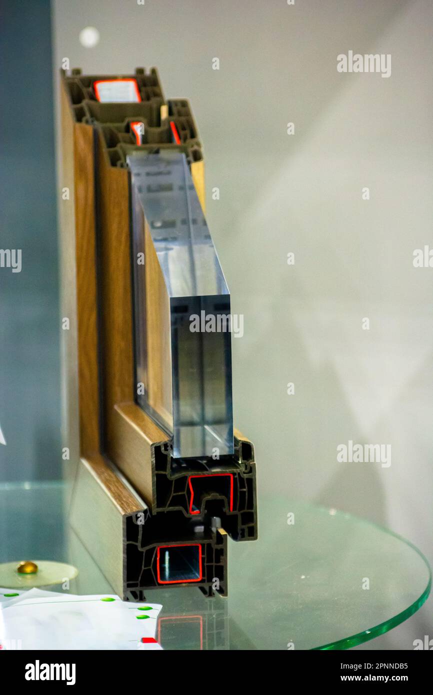 Cross section of pvc profile for window hi-res stock photography and ...
