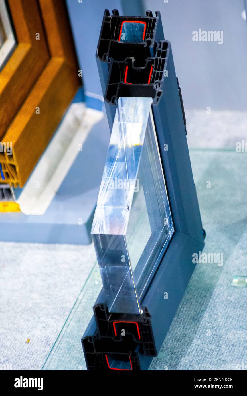 Cross section of pvc profile for window hi-res stock photography and ...