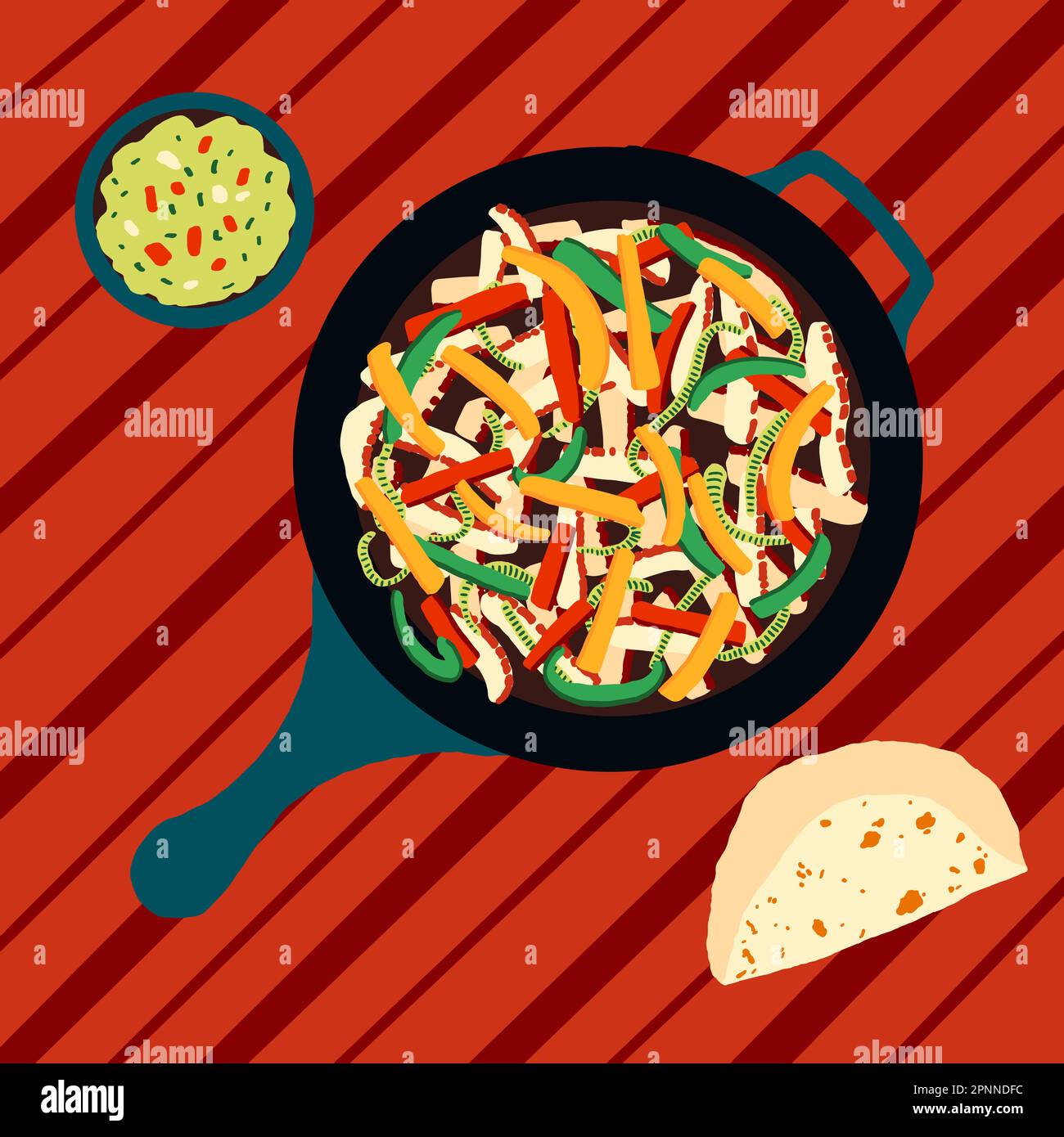 Meat fajita Stock Vector Images - Alamy