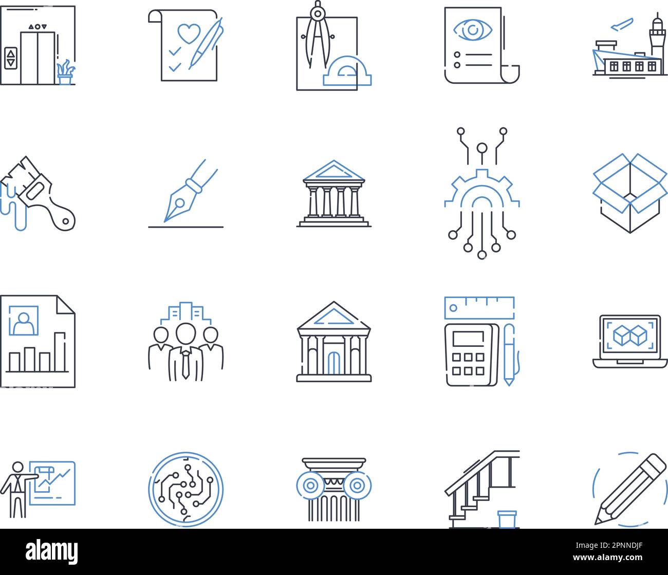 Statistical Techniques line icons collection. Regression, ANOVA ... Statistical Techniques line icons collection. Regression, ANOVA ...