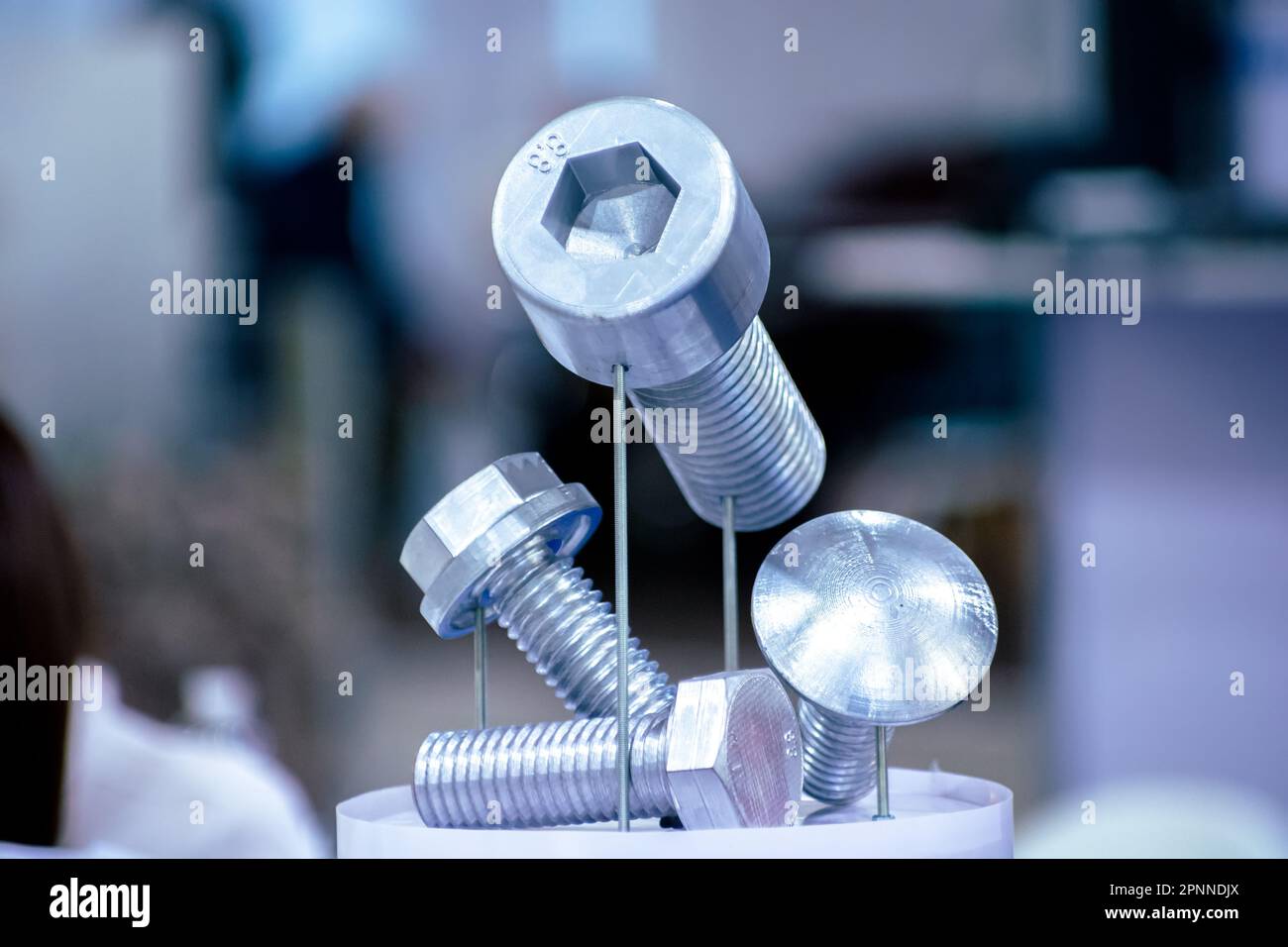 Large bolts . Group of aluminum bolts Stock Photo - Alamy