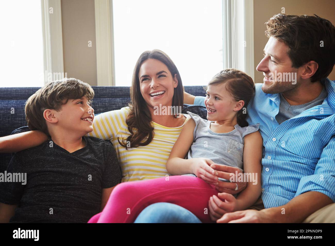 The love of family is what enriches life. a happy family bonding ...