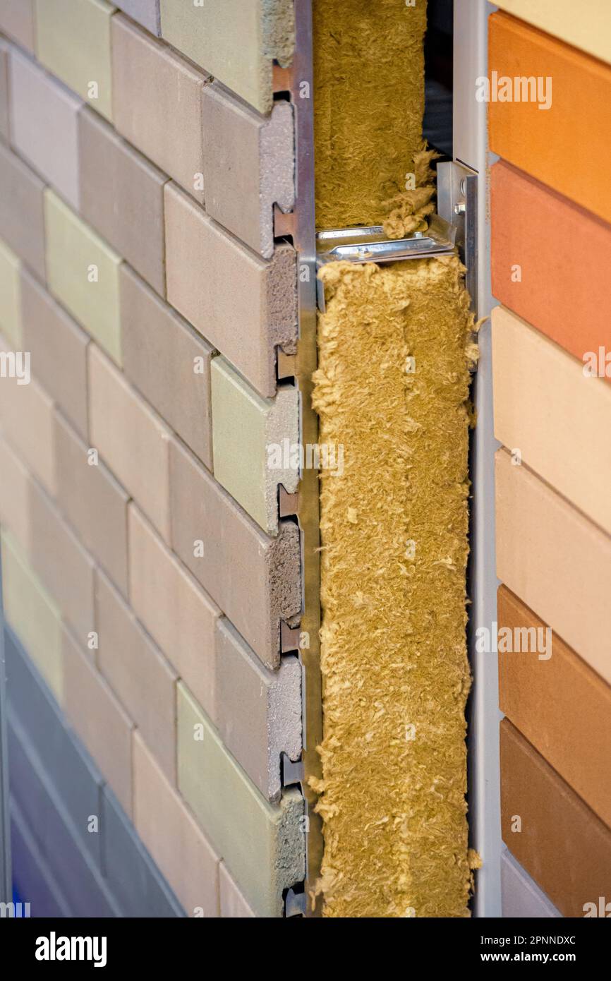 Inter-wall thermal insulation of houses Stock Photo - Alamy