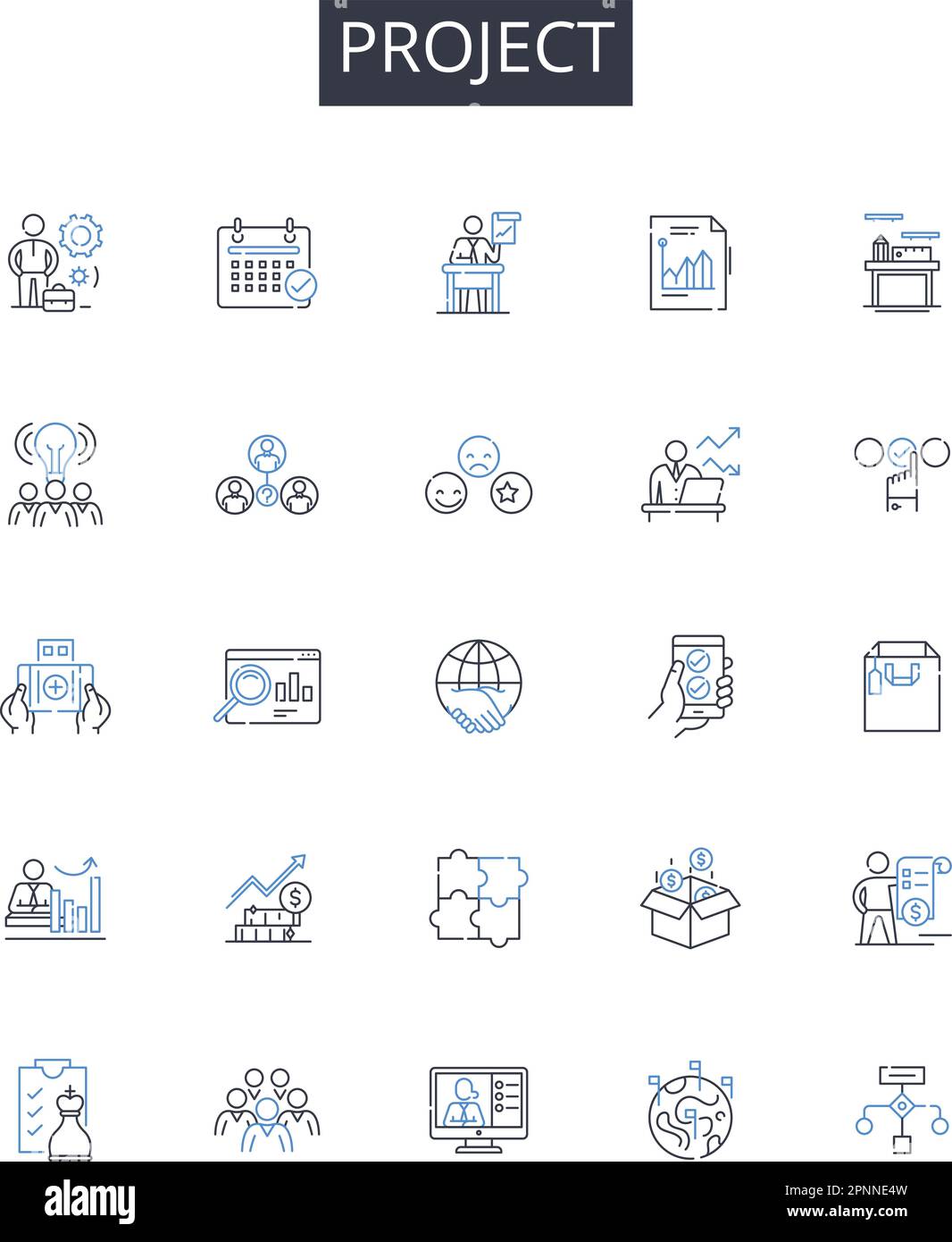 Project line icons collection. Adventure, Hospitality, Leisure, Exotic ...