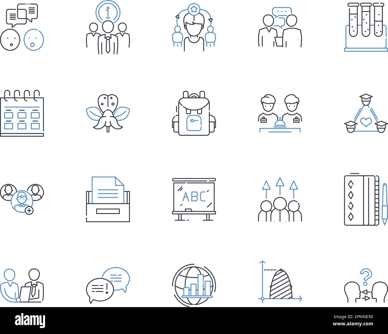 Interpreting texts line icons collection. Comprehension, Analysis ... Interpreting texts line icons collection. Comprehension, Analysis ...