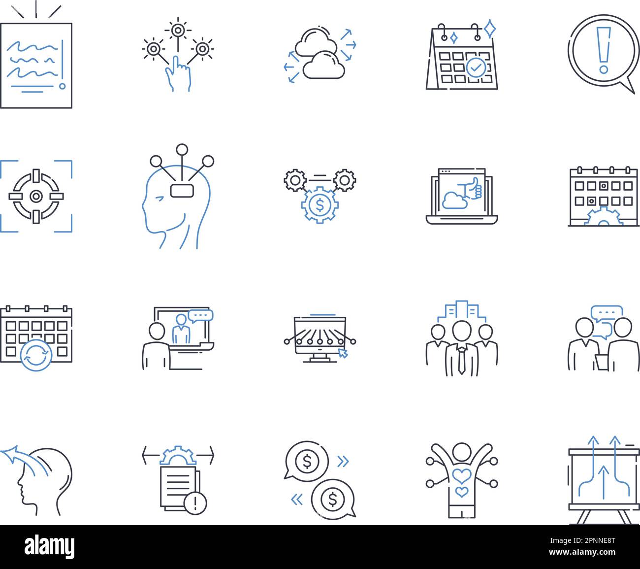 Innovation initiatives line icons collection. Creativity, Disruption ...