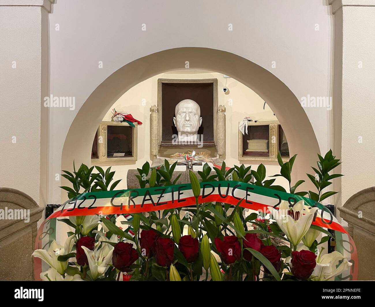 Italy, Emilia Romagna, Predappio, Mussolini crypt Stock Photo - Alamy
