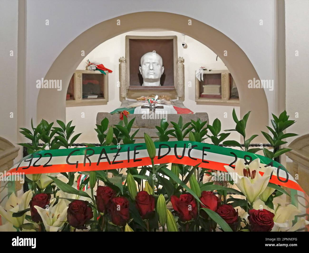 Italy, Emilia Romagna, Predappio, Mussolini crypt Stock Photo - Alamy