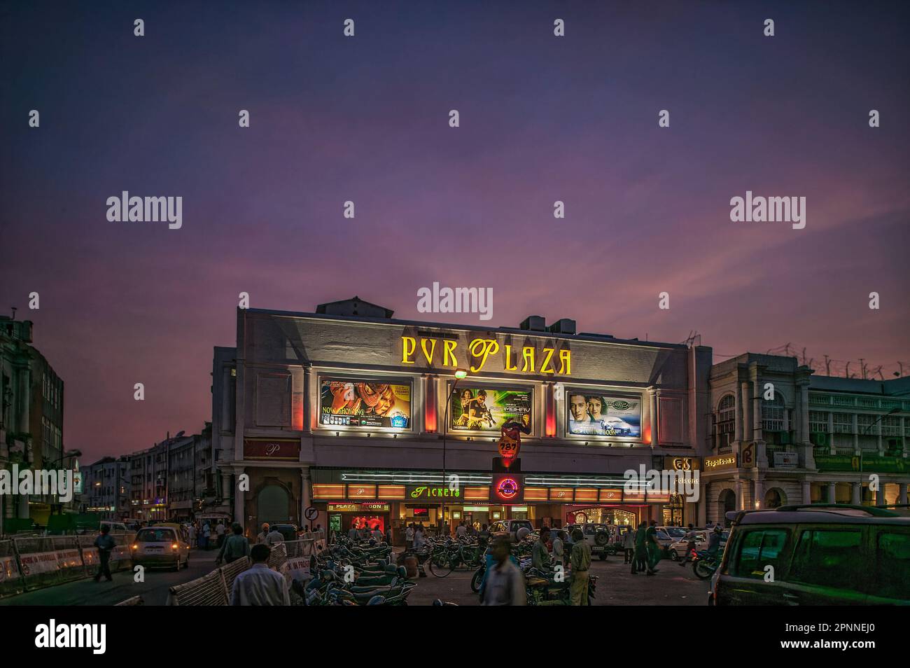 27 07 2004 Cityscape of at sunset.Connaught Place is the capital of ...