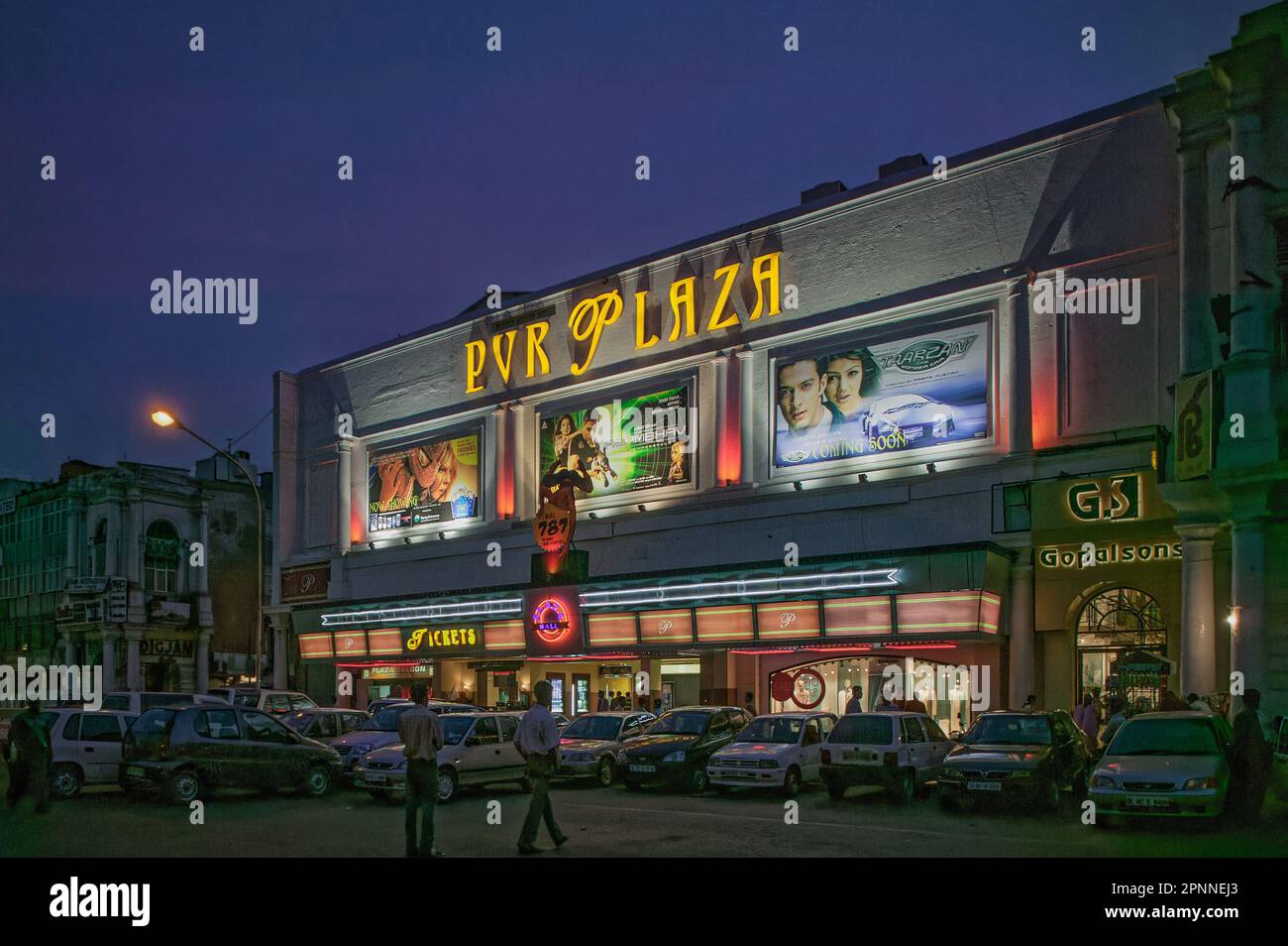 27 07 2004 Cityscape of at sunset.Connaught Place is the capital of ...