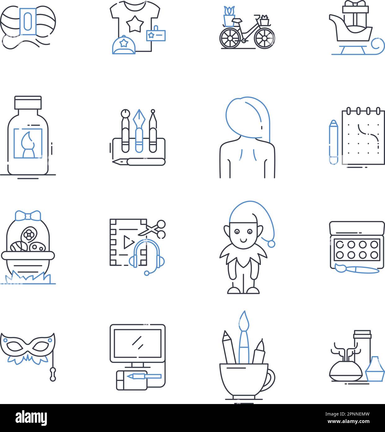 Talented artisans line icons collection. Skillful, Artistic, Creative ...