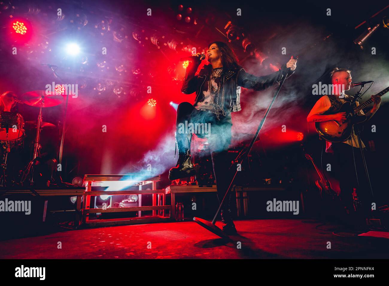 Malmo, Sweden. 19th Apr, 2023. The Swedish singer Carola performs a ...